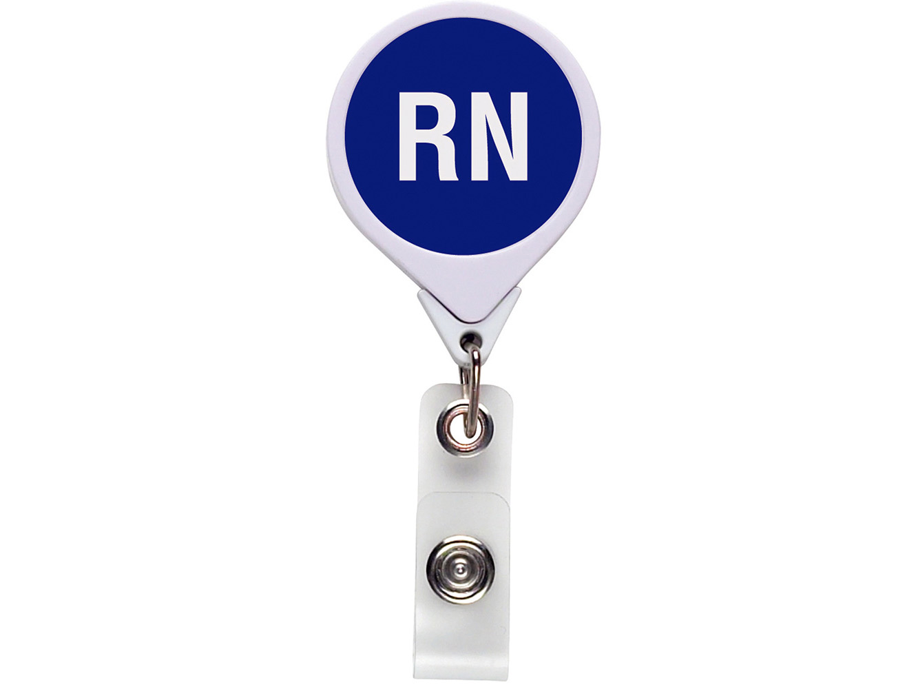 RF015: RN-Registered Nurse (Blue 285C) JUMBO Position Badge Reel - Devara RF015: RN-Registered Nurse (Blue 285C) JUMBO Position Badge Reel - Devara