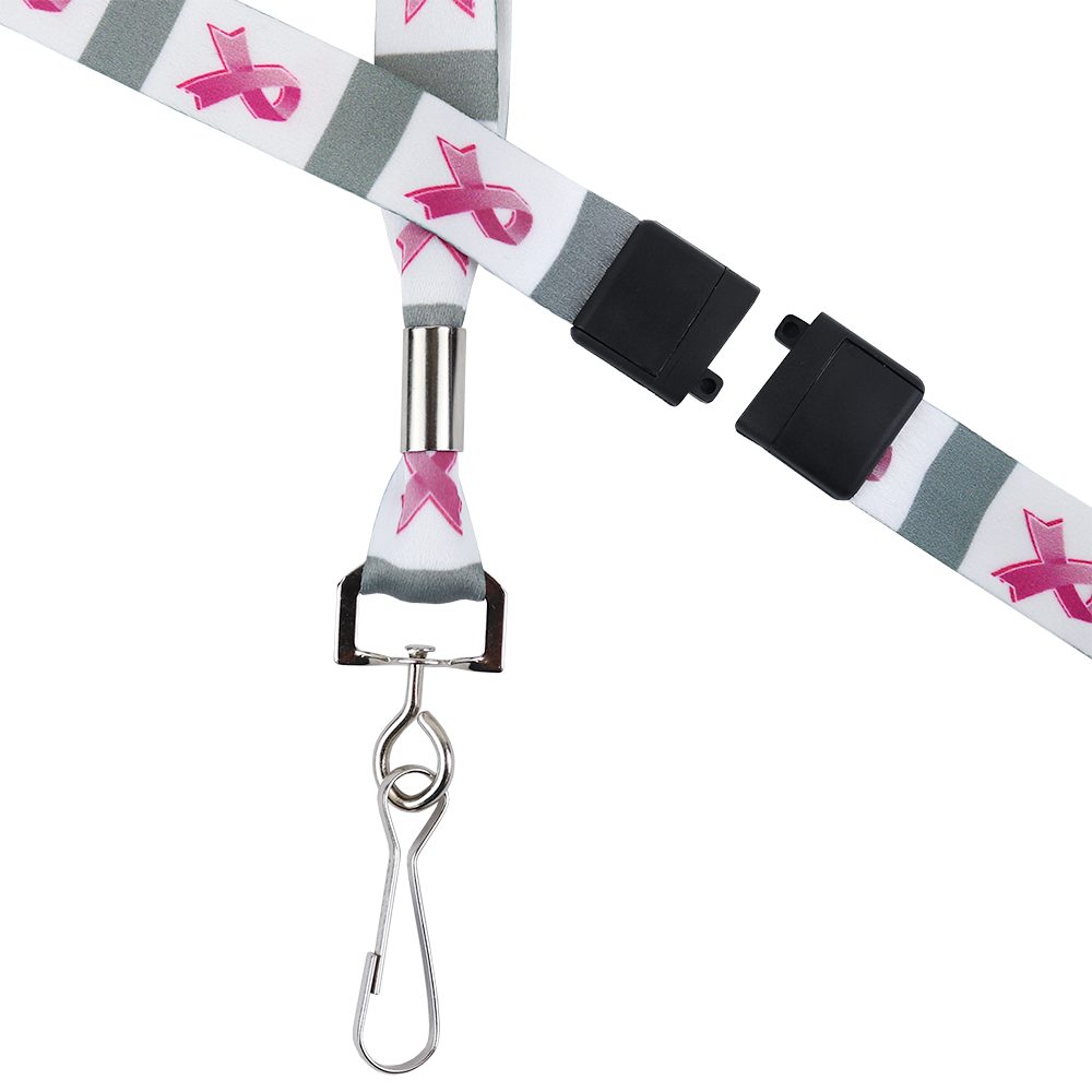 Grey Stripe Pre-decorated Awareness Lanyards | Devara Grey Stripe Pre-decorated Awareness Lanyards | Devara
